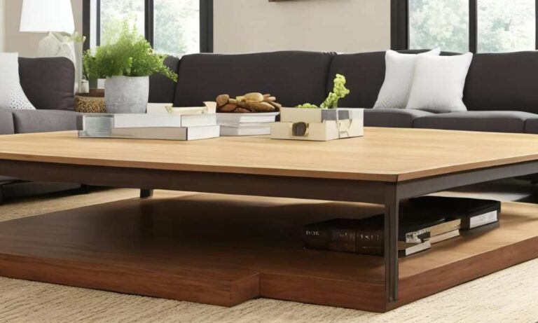 How To Decorate A Large Square Coffee Table