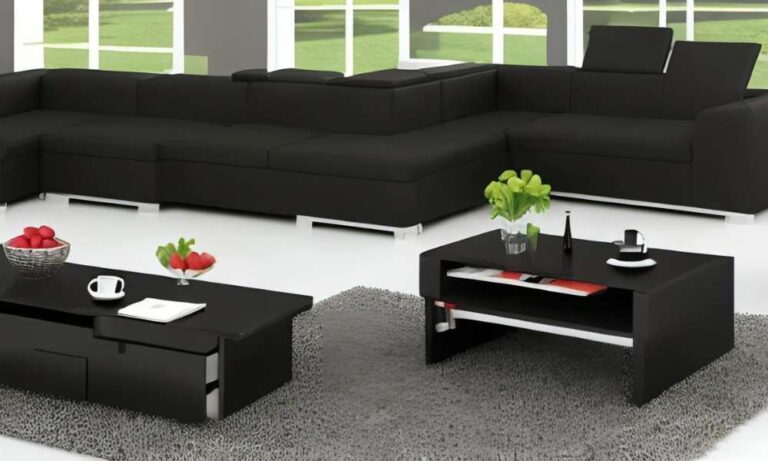What Color Coffee Table Goes With Black Furniture Cabinet