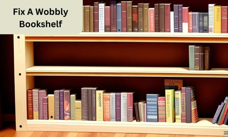 How To Fix A Wobbly Bookshelf
