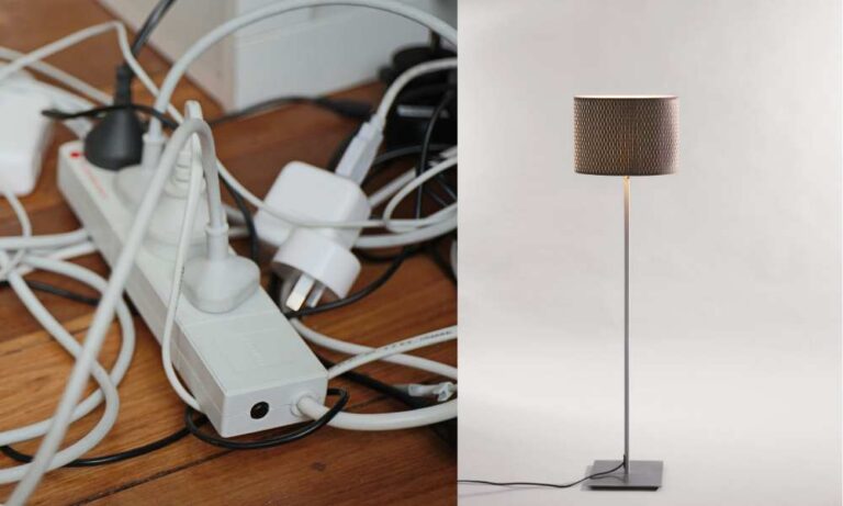 How To Hide Lamp Cords On The Floor - Home Futuristic